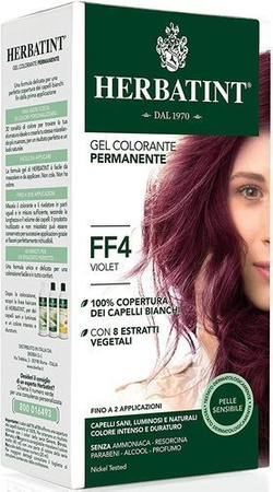 Herbatint trwała farba do włosów seria Modny Błysk FF4 fiolet | DO ...